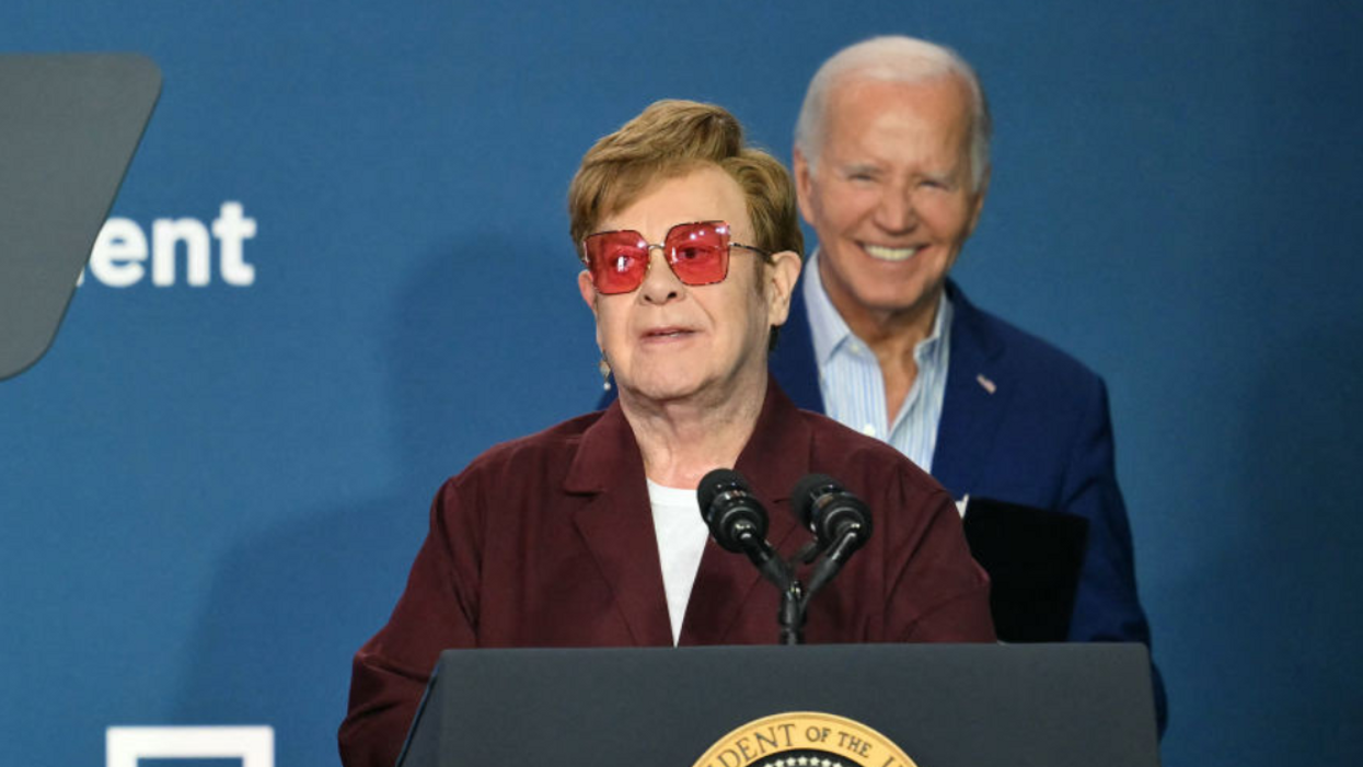 Biden Makes Cross Sign After Elton John Drops F Bomb Video Comic Sands
