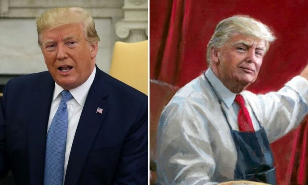 Pro-Trump Artist Just Released His Latest Trump Portrait 'Masterpiece ...