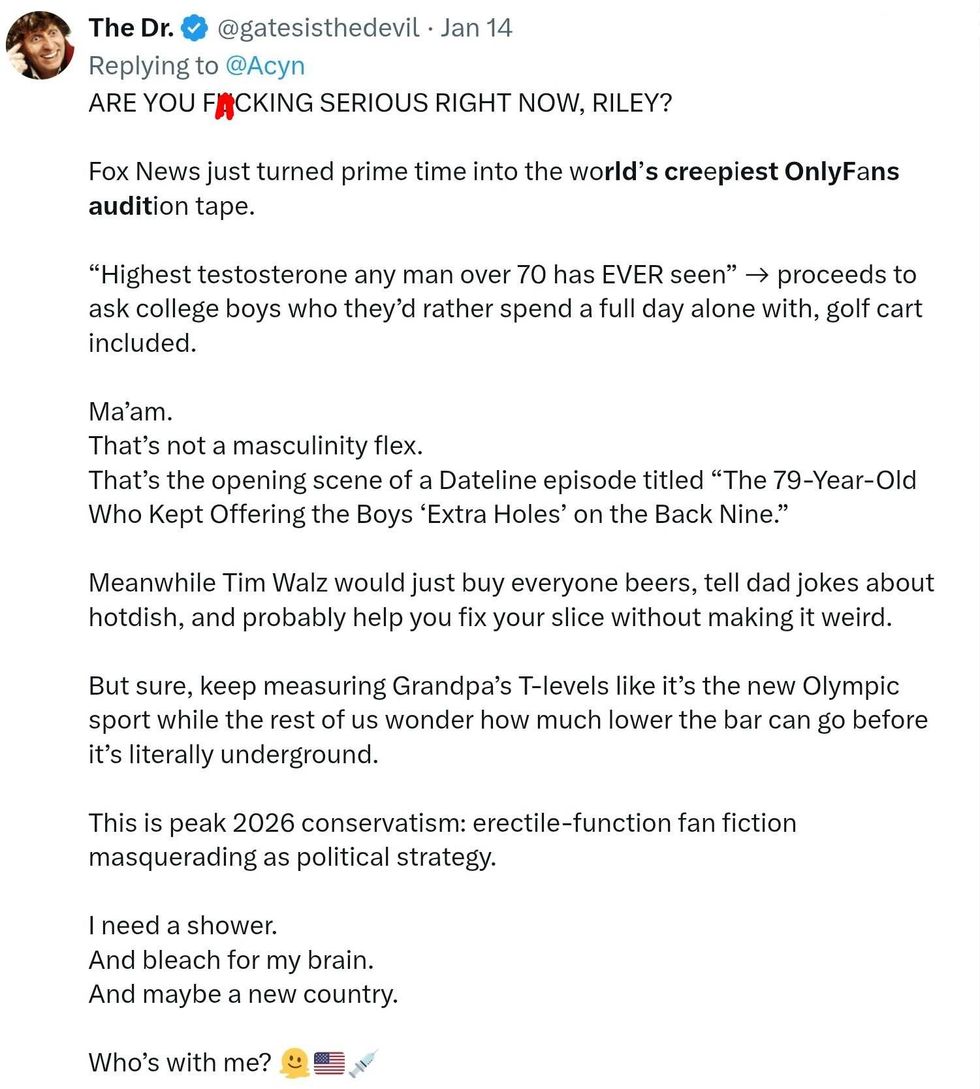 Gaines Gushes Over Trump's High Testosterone Level: VIDEO - Comic Sands