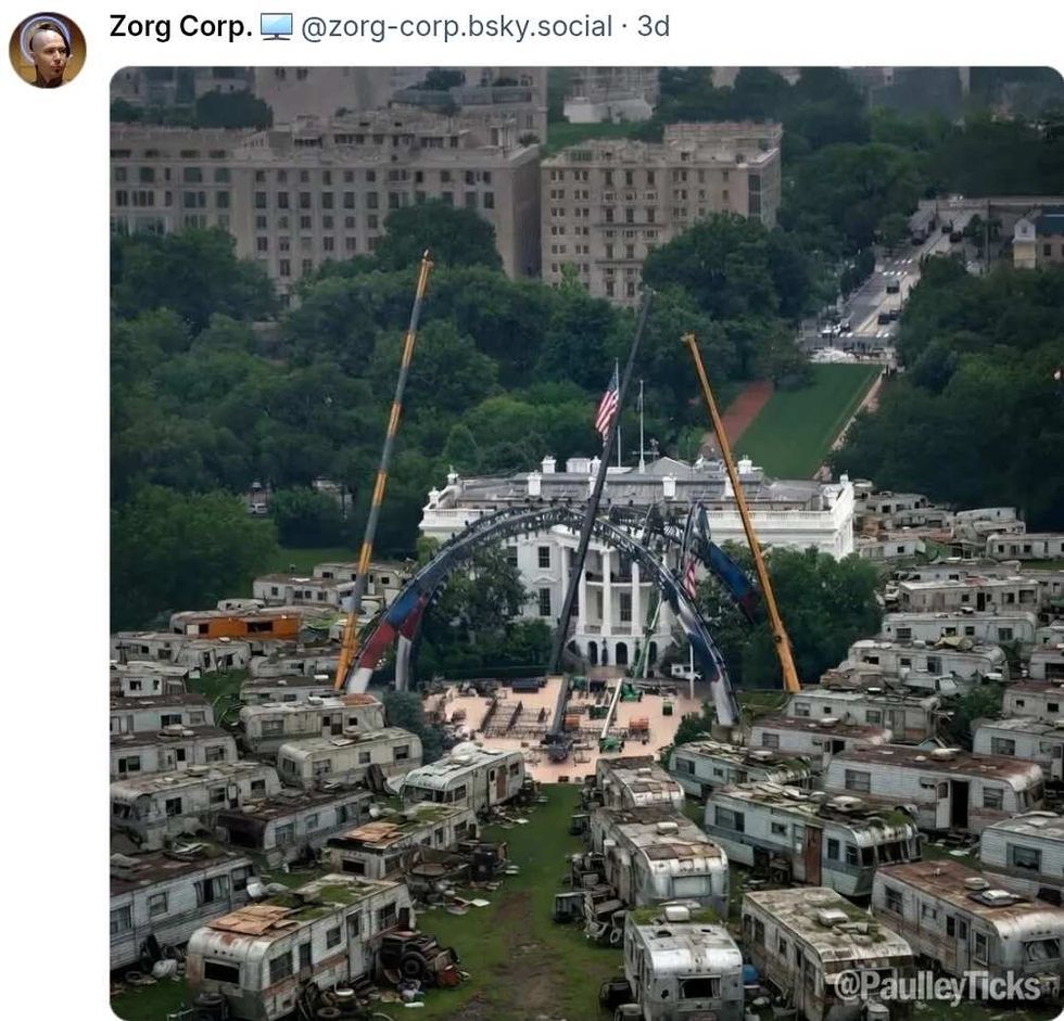 Hillary Clinton Sums Up 'Metaphor' White House Construction: PHOTO ...