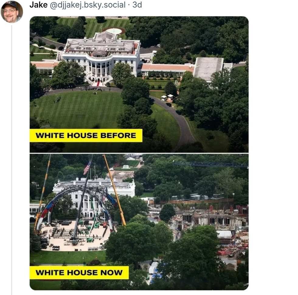 Hillary Clinton Sums Up 'Metaphor' White House Construction: PHOTO ...