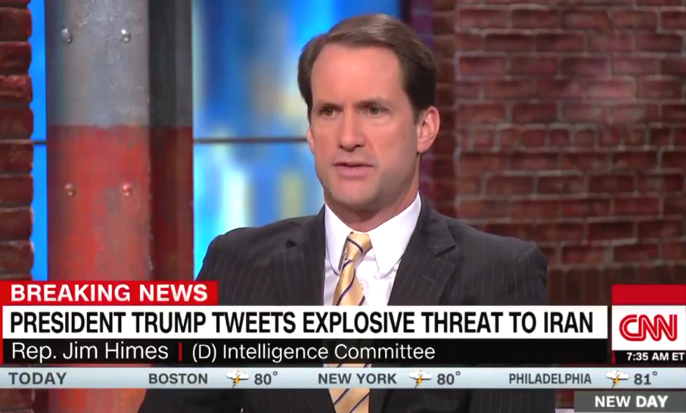 WATCH: Rep. Jim Himes Says Donald Trump Sees 'War as a Way to Solve ...