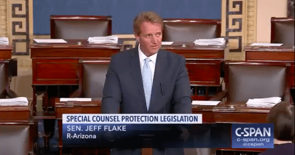 WATCH: Senator Jeff Flake Says He Won't Move on Any Pending Judicial ...