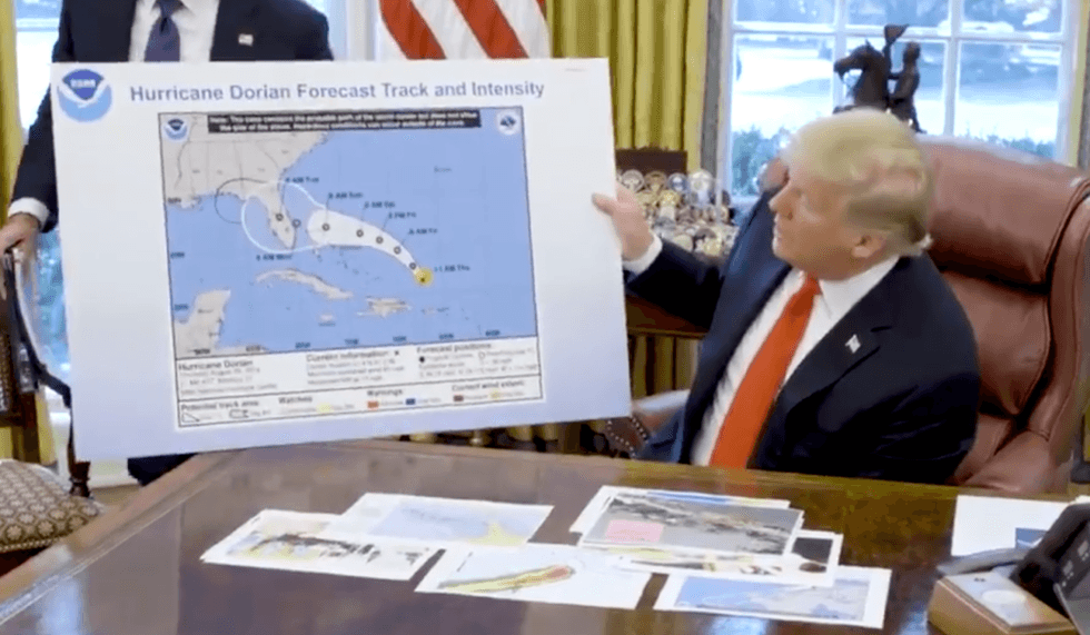 White House Accused of Altering Official Weather Map With a Sharpie to ...